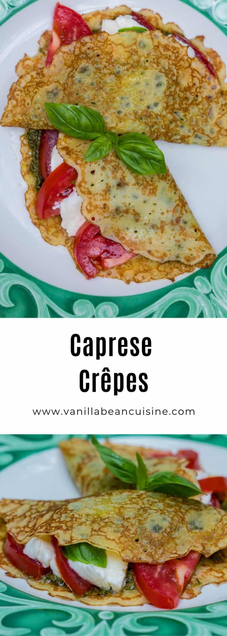 Caprese Crêpes with Pesto