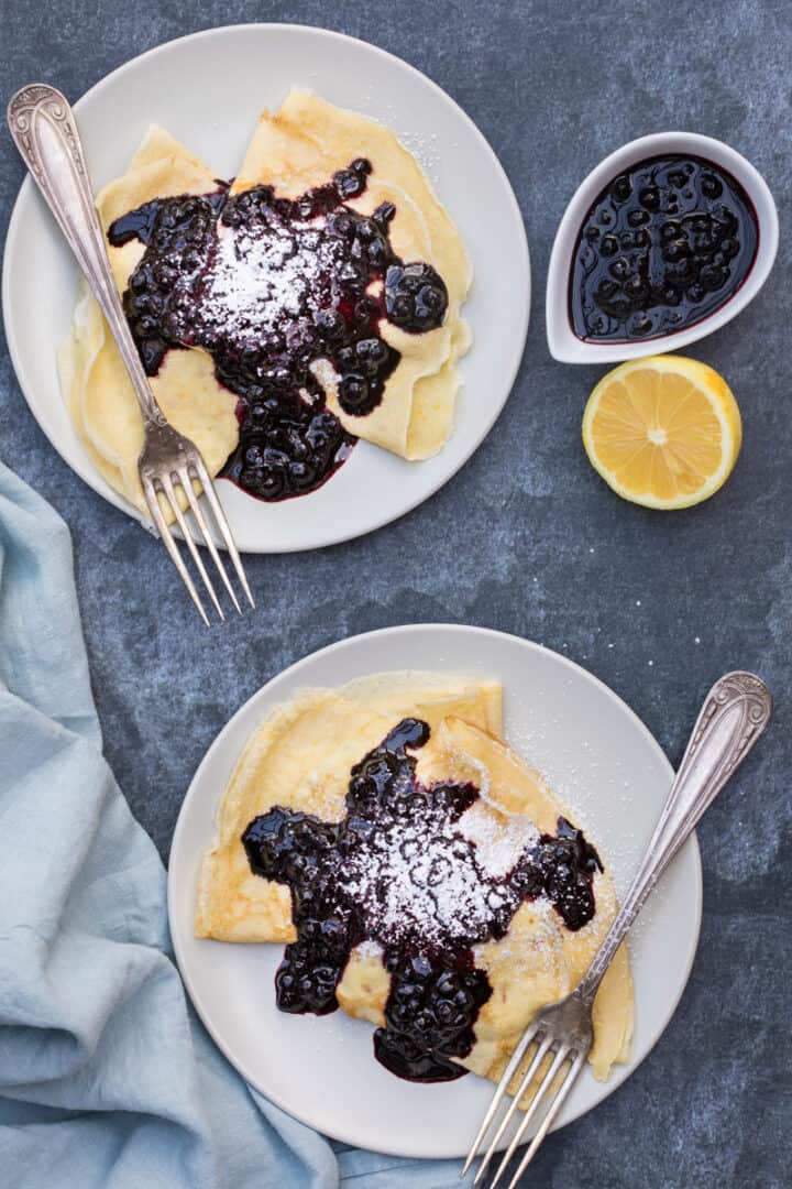 Lemon Blueberry Crêpes - Vanilla Bean Cuisine recipes