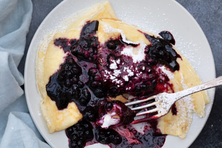 Lemon Blueberry Crêpes - Vanilla Bean Cuisine recipes