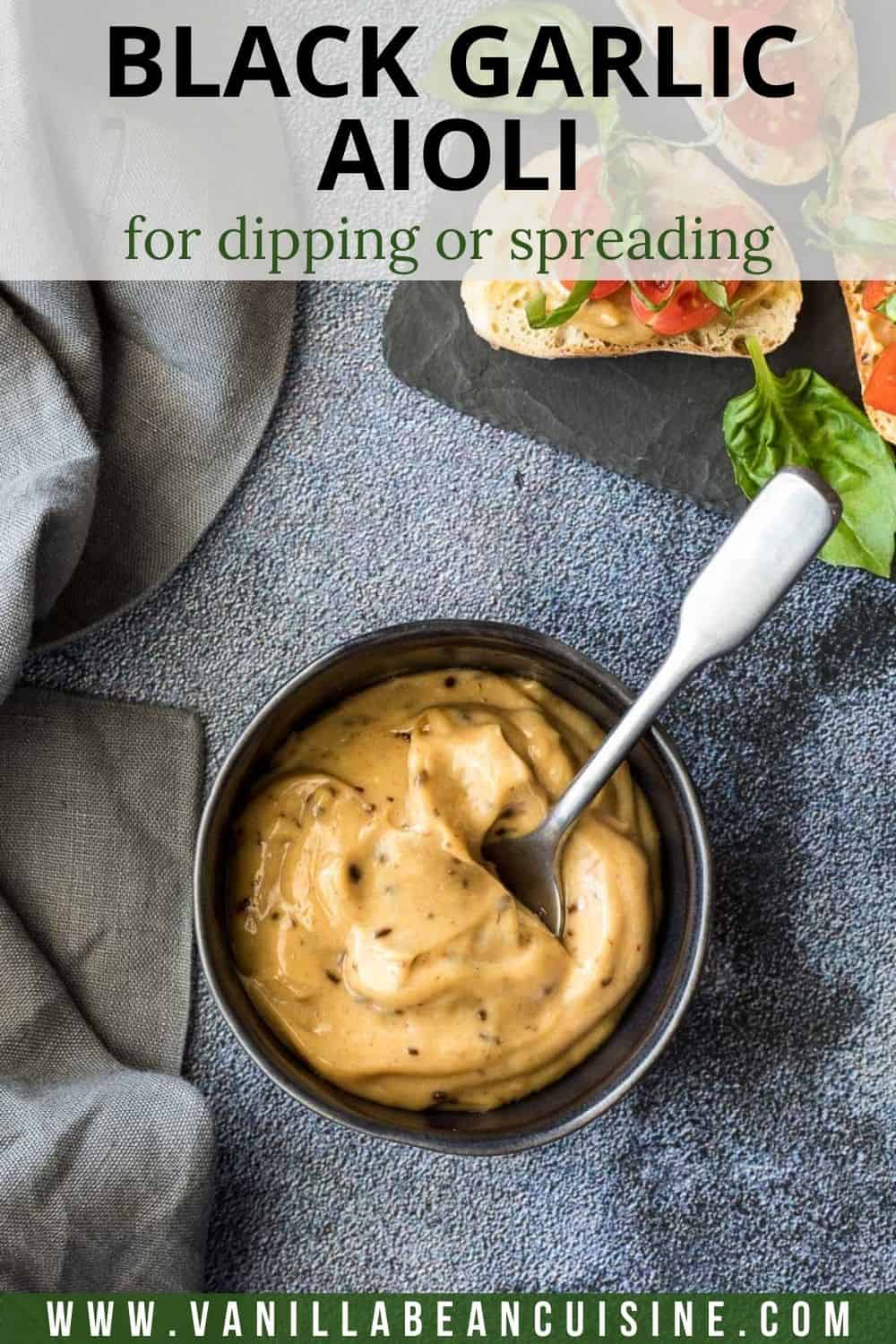 Black Garlic Aioli (Black Garlic Mayo)