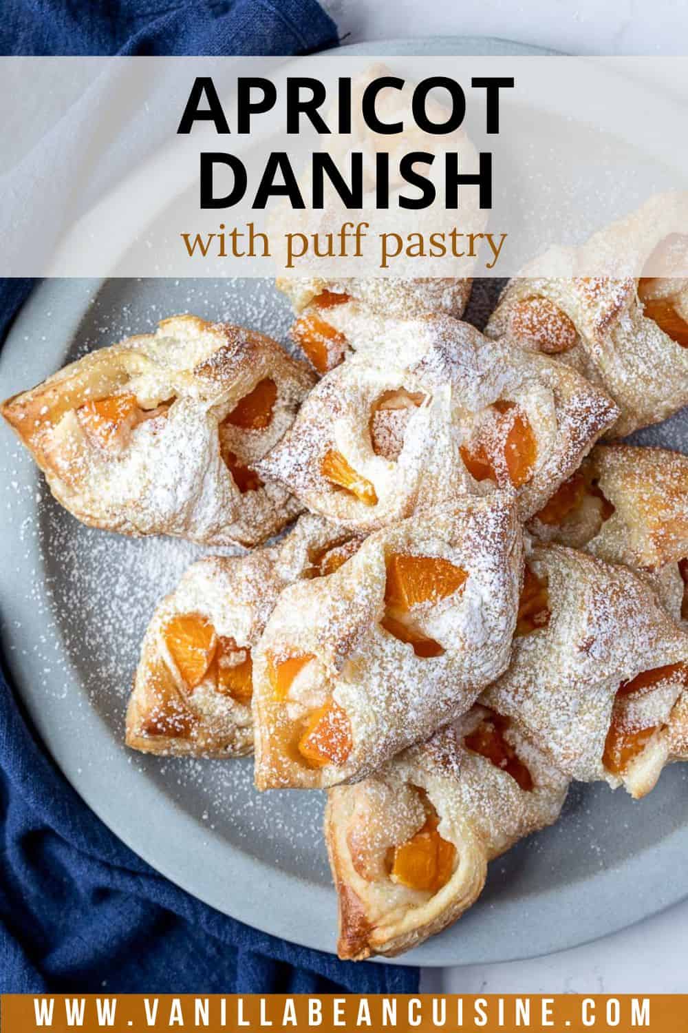 Apricot Danish with Puff Pastry