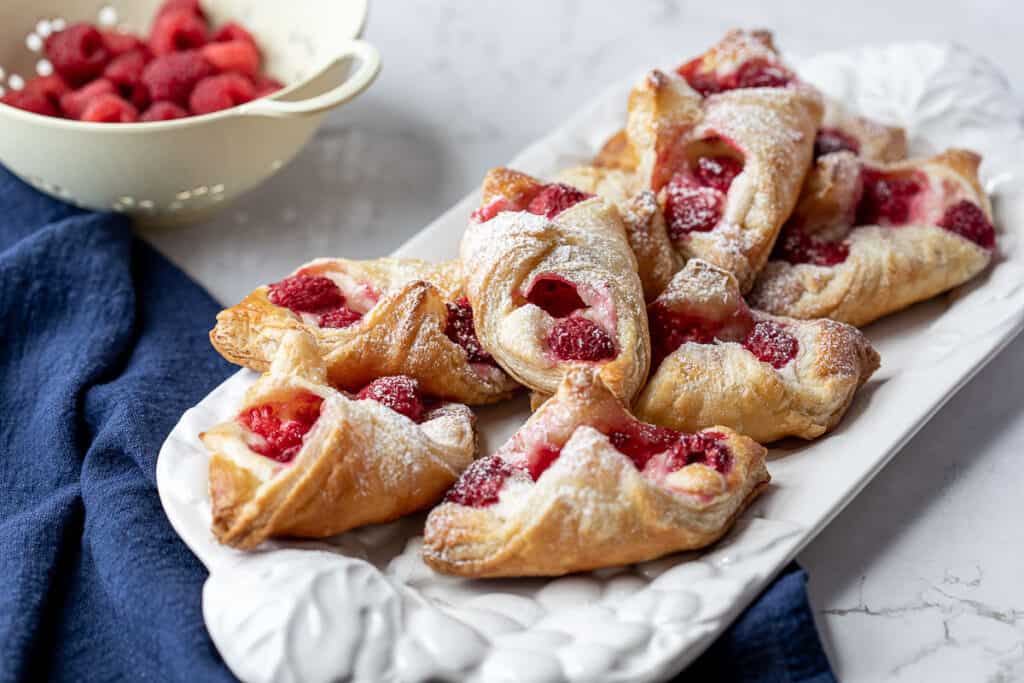 Easy Raspberry Danish with Puff Pastry