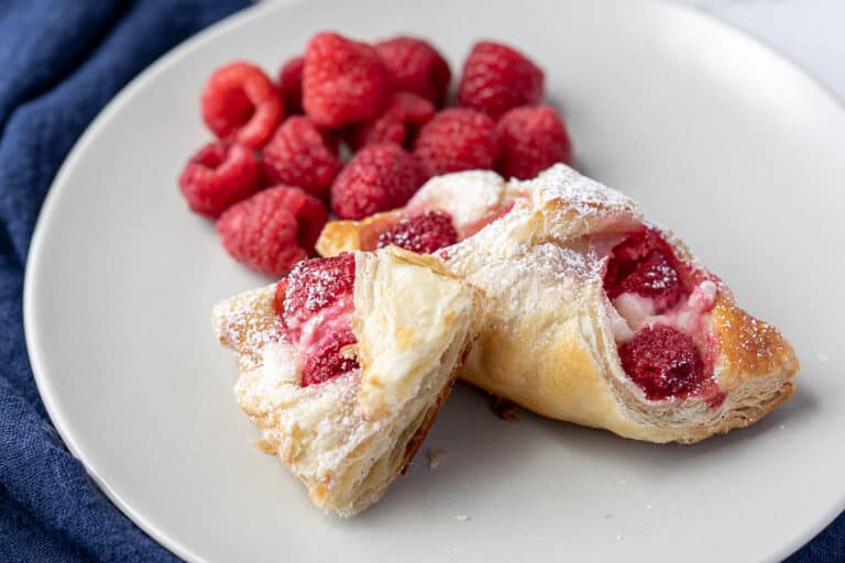 Easy Raspberry Danish with Puff Pastry