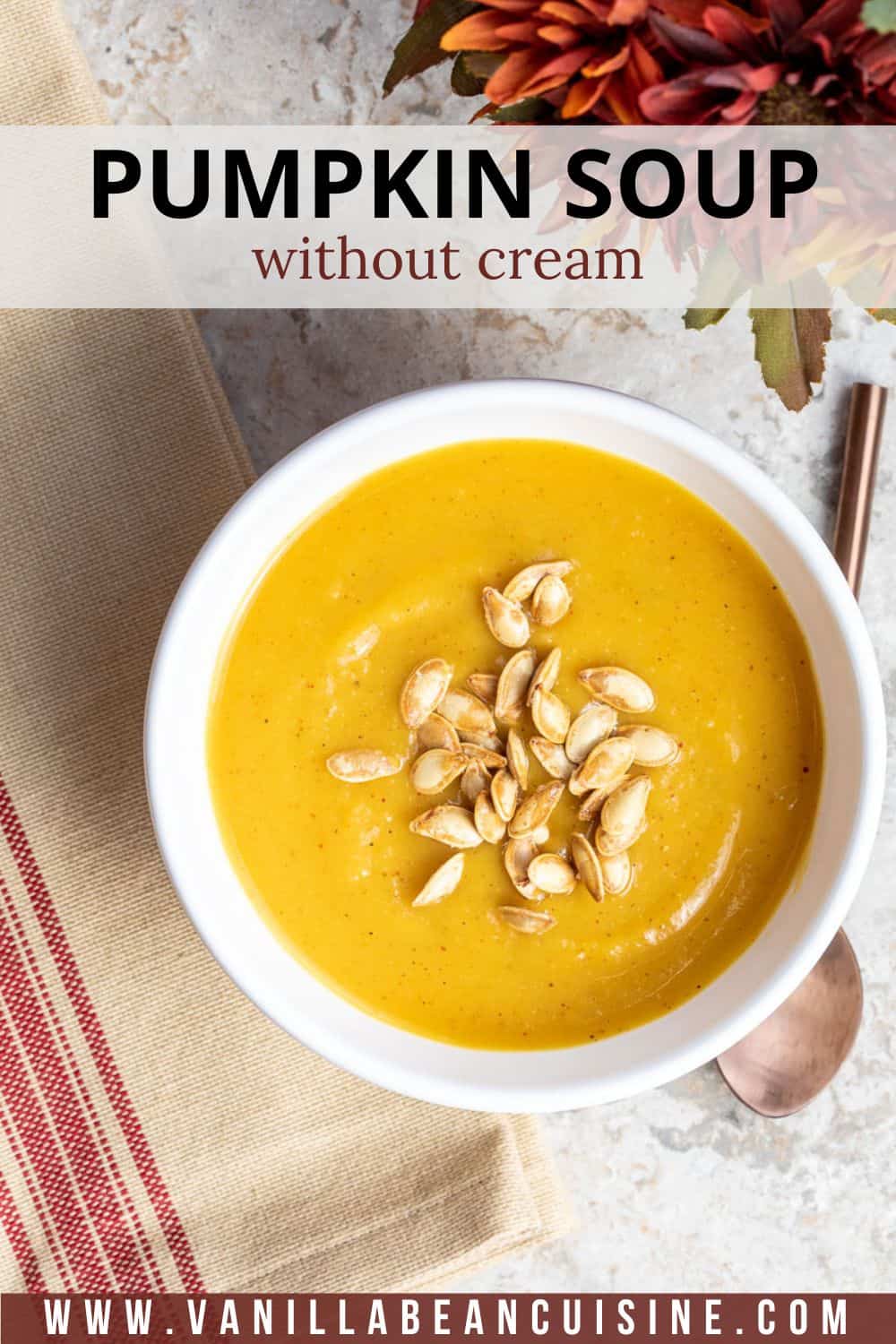Roasted Pumpkin Soup without Cream