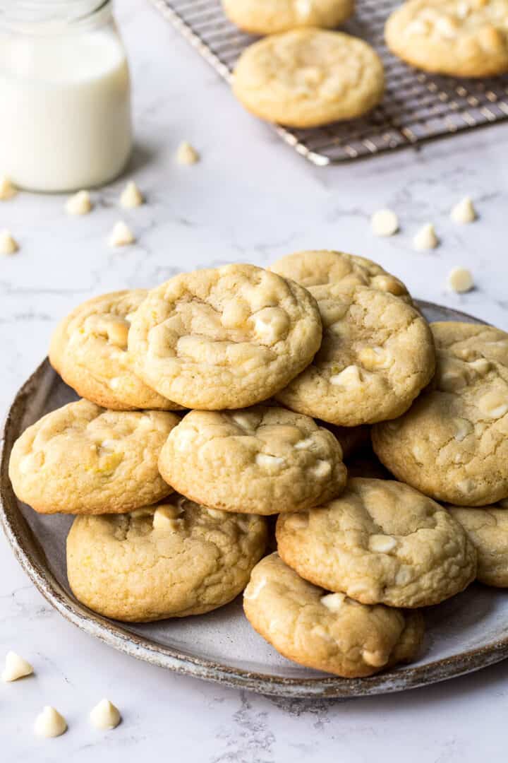 Lemon White Chocolate Cookies - Vanilla Bean Cuisine