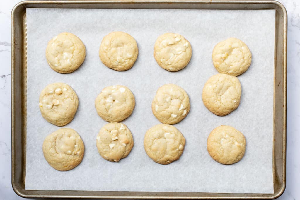 Lemon White Chocolate Cookies - Vanilla Bean Cuisine