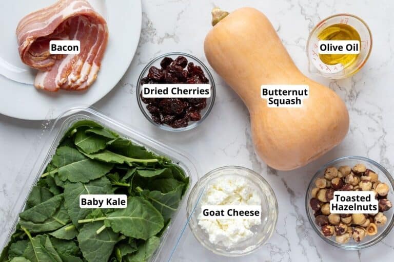 Kale Butternut Squash Salad - Vanilla Bean Cuisine
