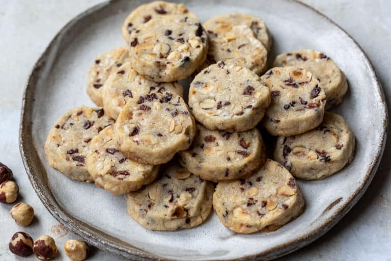Cacao Nib Hazelnut Cookies - Vanilla Bean Cuisine