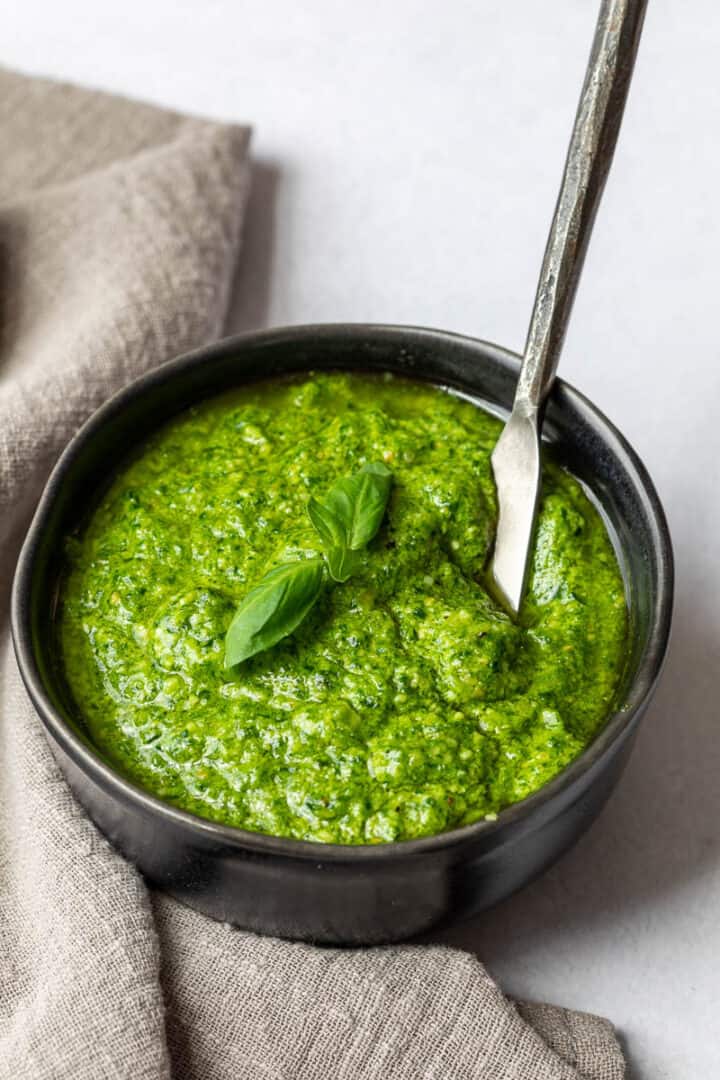 Lemony Ramp Pesto with Basil