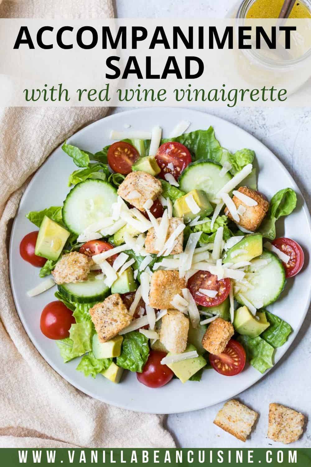 Accompaniment Salad - Vanilla Bean Cuisine