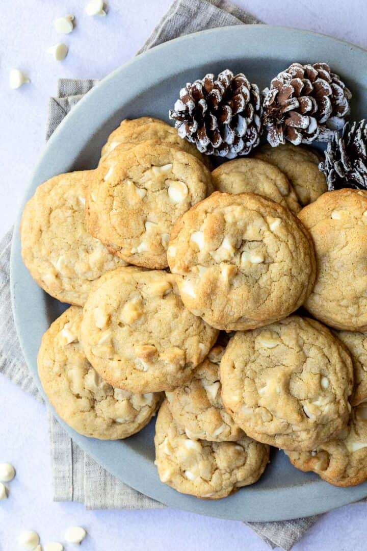 White Chocolate Macadamia Nut Cookies - Vanilla Bean Cuisine