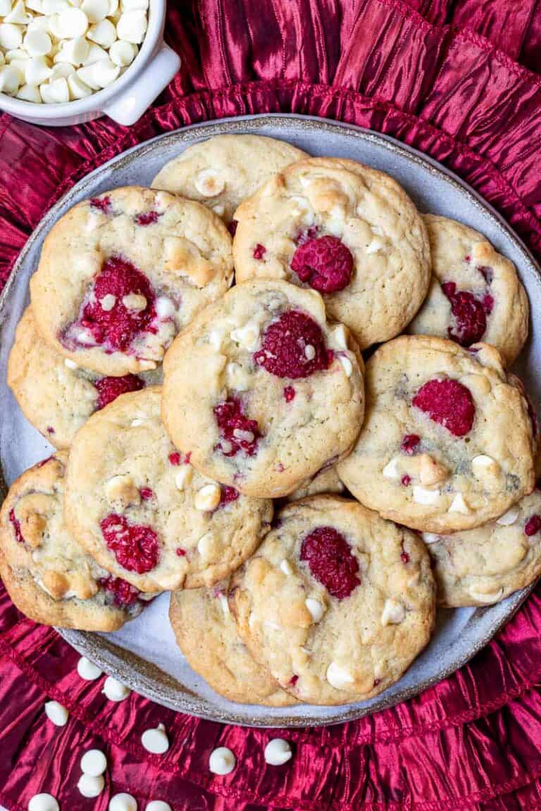 Cookies With Fresh Raspberries