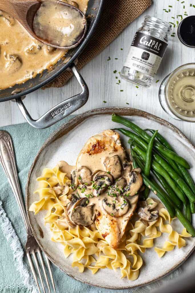 Black Garlic Chicken - Vanilla Bean Cuisine