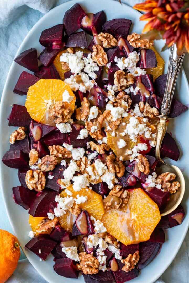 Beet Salad with Feta and Walnuts - Vanilla Bean Cuisine