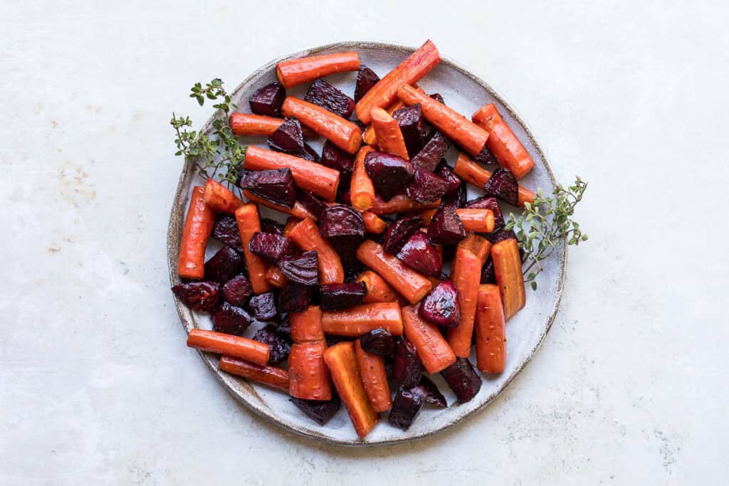 Balsamic Roasted Beets and Carrots Recipe - Vanilla Bean Cuisine