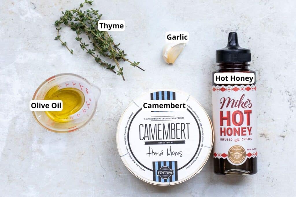 Baked Camembert with Hot Honey - Vanilla Bean Cuisine