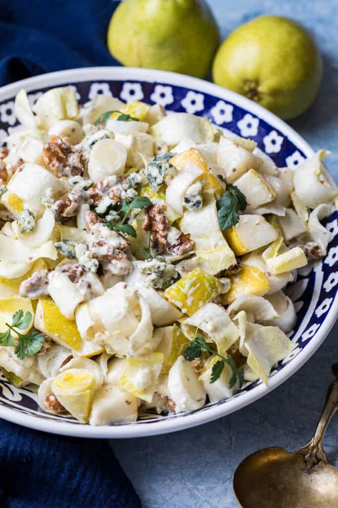 Endive Salad with Blue Cheese and Pears - Vanilla Bean Cuisine