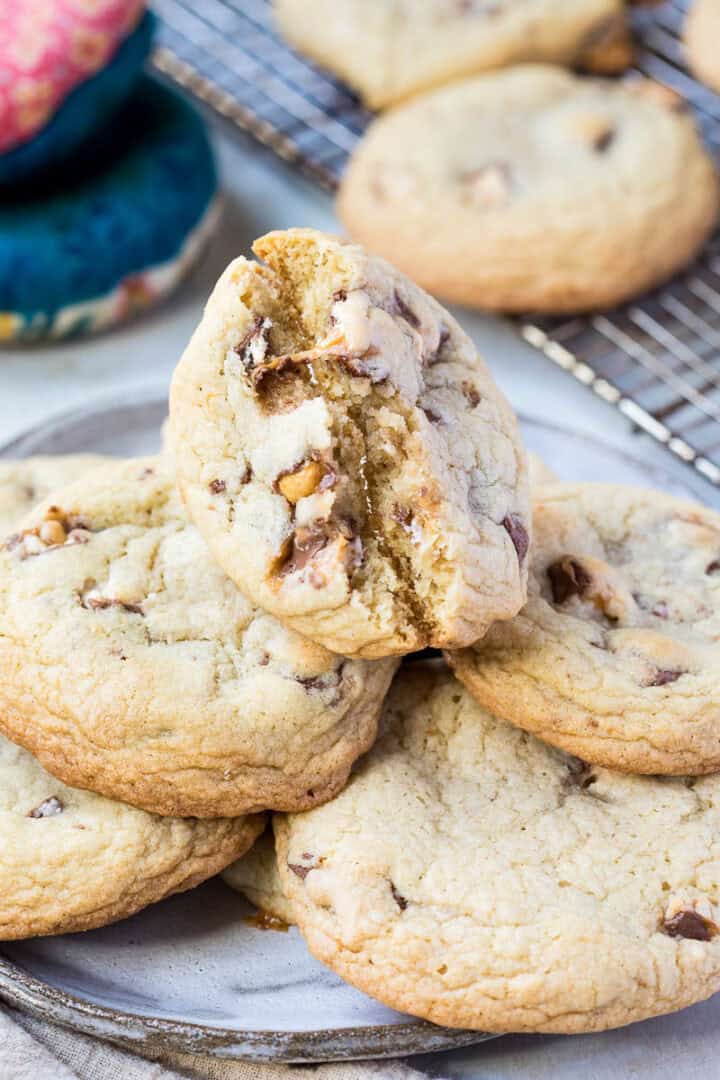 Giant Snickers Cookie Recipe - Vanilla Bean Cuisine