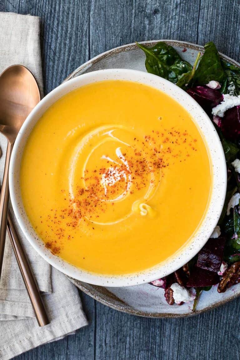 Creamy Roasted Butternut Squash Bisque - Vanilla Bean Cuisine
